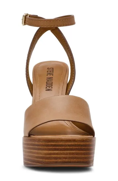 Steve Madden Floria Platform Sandals - Banana Leather