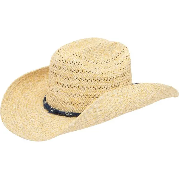 San Diego Hat Open Weave Cowboy Hat - Natural