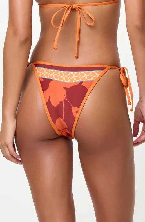 L*Space Levy Bitsy Side Tie Bikini Bottoms - Cocobolo