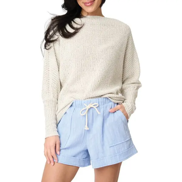 GIBSONLOOK Marled Slouchy Sweater - Natural