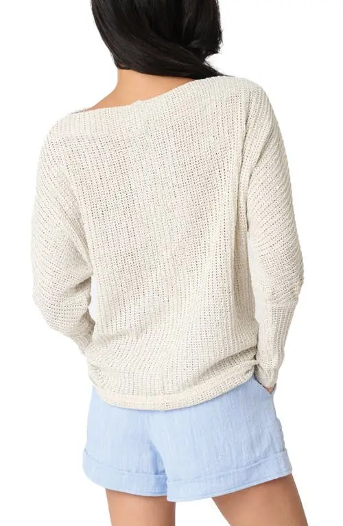 GIBSONLOOK Marled Slouchy Sweater - Natural