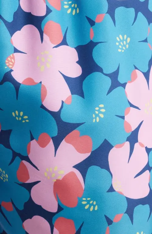 BOARDIES Floral Print Swim Trunks - Blue Multi