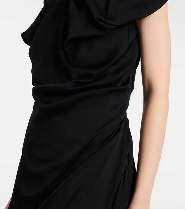 VIVIENNE WESTWOOD Ginnie Draped Jersey Maxi Dress - Black