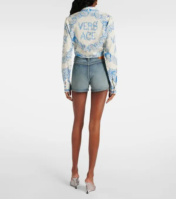 Versace Underwater Barocco Crop Top