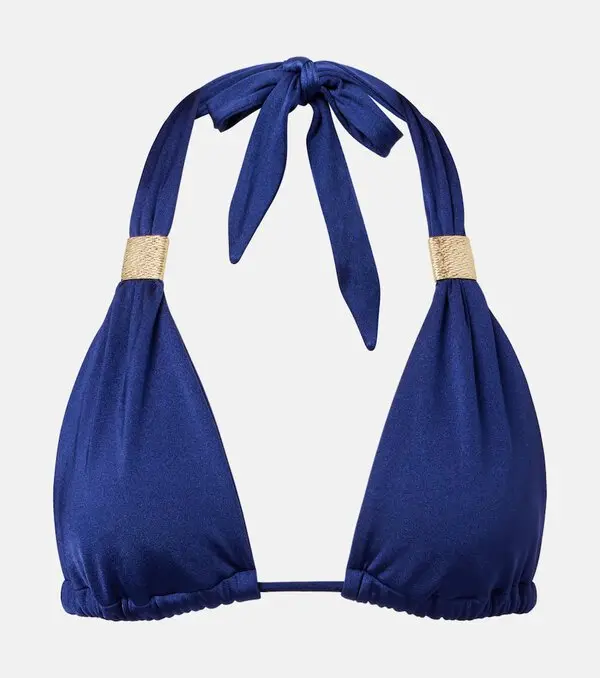 Heidi Klein Beau Soleil Bikini Top - Blue