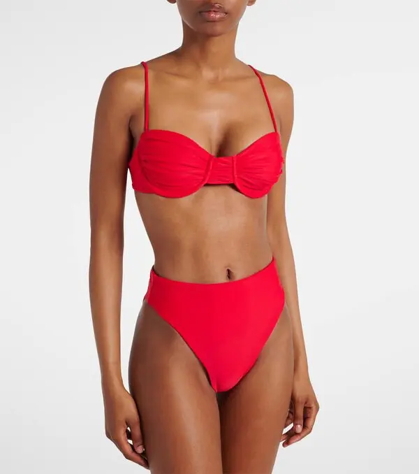 Jade Swim Incline Bikini Bottoms - Red