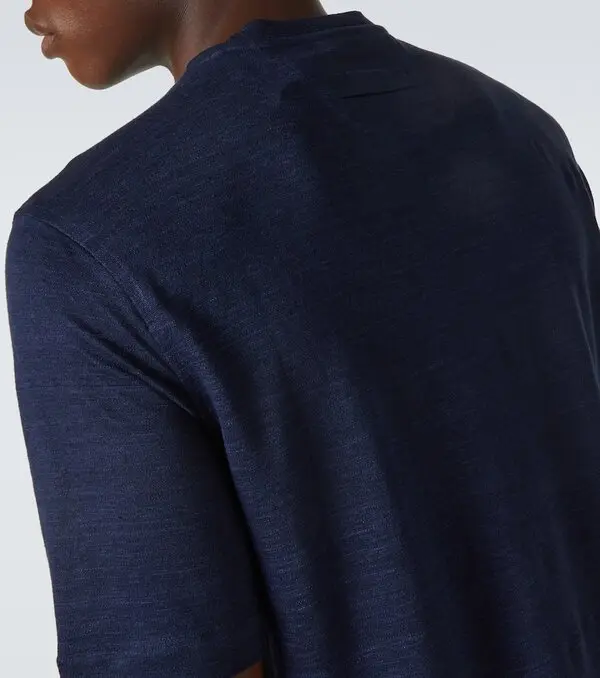 Zegna Linen T-shirt - Blue