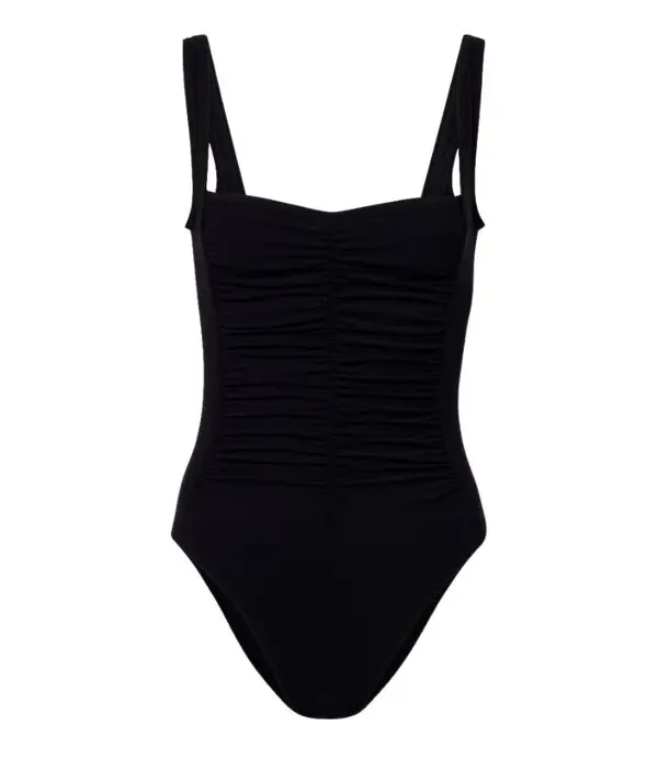 KARLA COLLETTO Ruched One-piece Swimsuit - Black