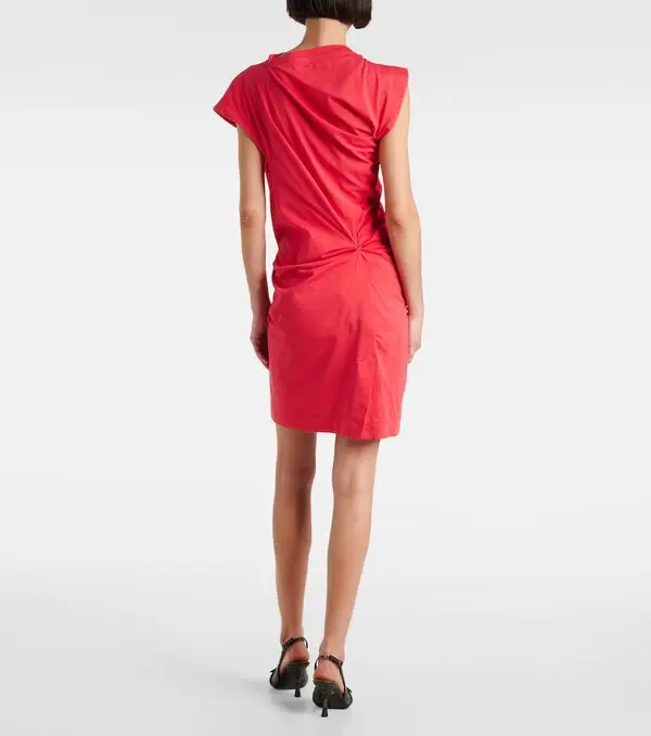 VIVIENNE WESTWOOD Hebo Orb Cotton Jersey Minidress - Red