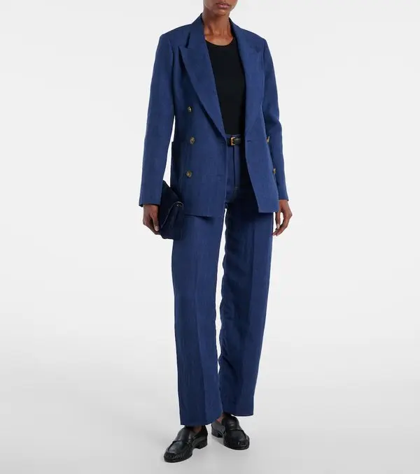 Citizens Of Humanity X Argent Ayla Mid-rise Wide-leg Jeans - Blue