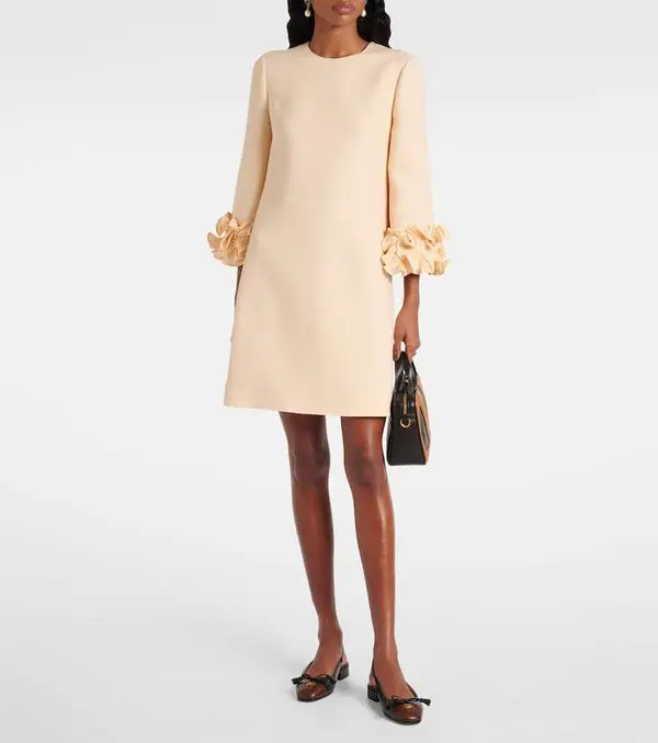 Valentino Garavani Crêpe Couture Minidress - Yellow