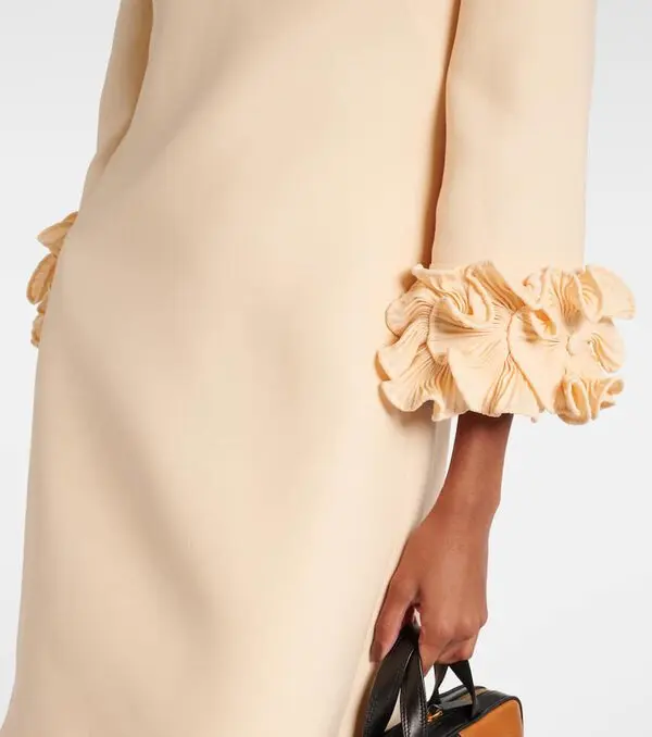 Valentino Garavani Crêpe Couture Minidress - Yellow