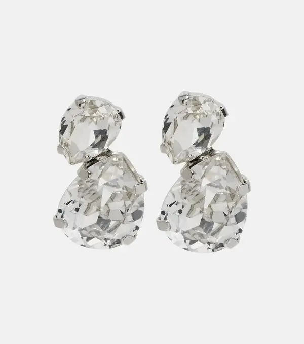 JENNIFER BEHR Nadia Crystal Earrings - Silver