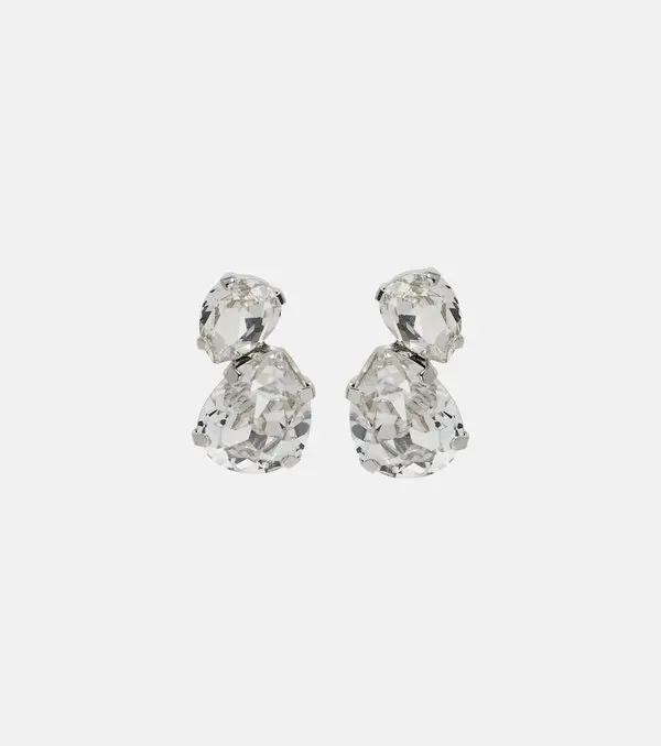 JENNIFER BEHR Nadia Crystal Earrings - Silver