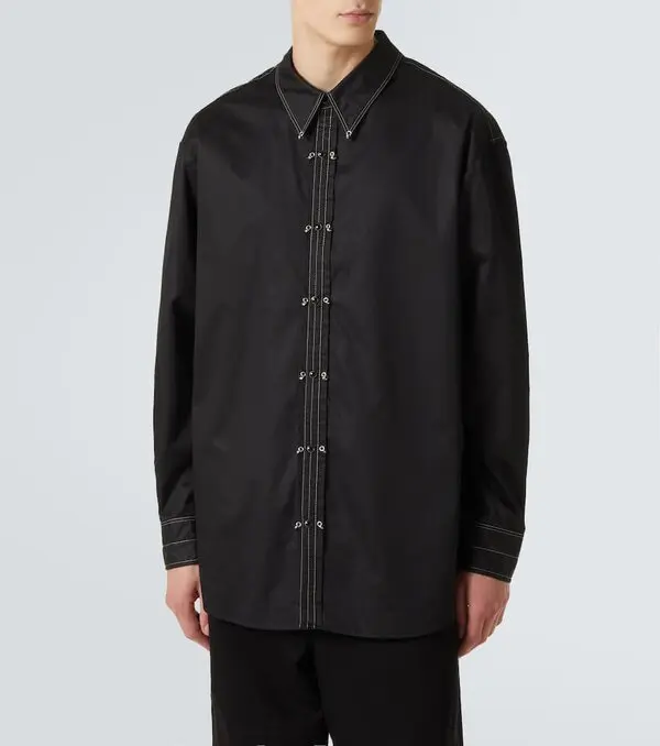 LEMAIRE Embellished Cotton Satin Shirt