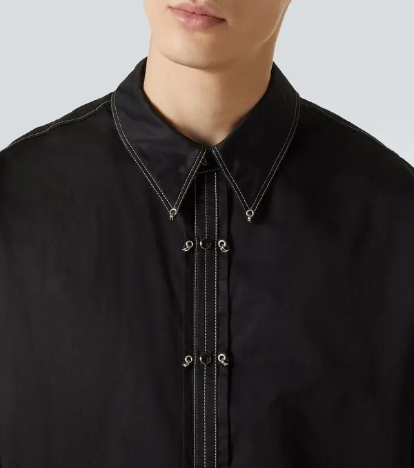 LEMAIRE Embellished Cotton Satin Shirt