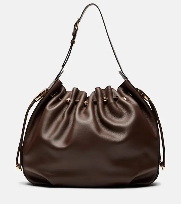 Zimmermann Halcyon Large Leather Bucket Bag - Brown