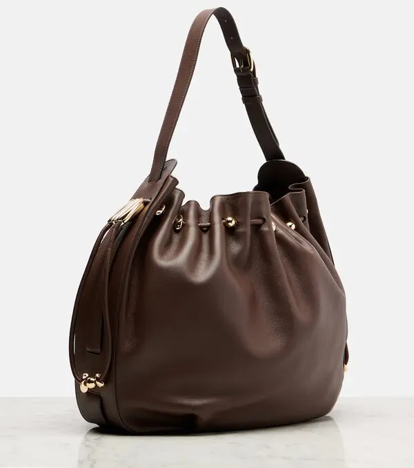 Zimmermann Halcyon Large Leather Bucket Bag - Brown