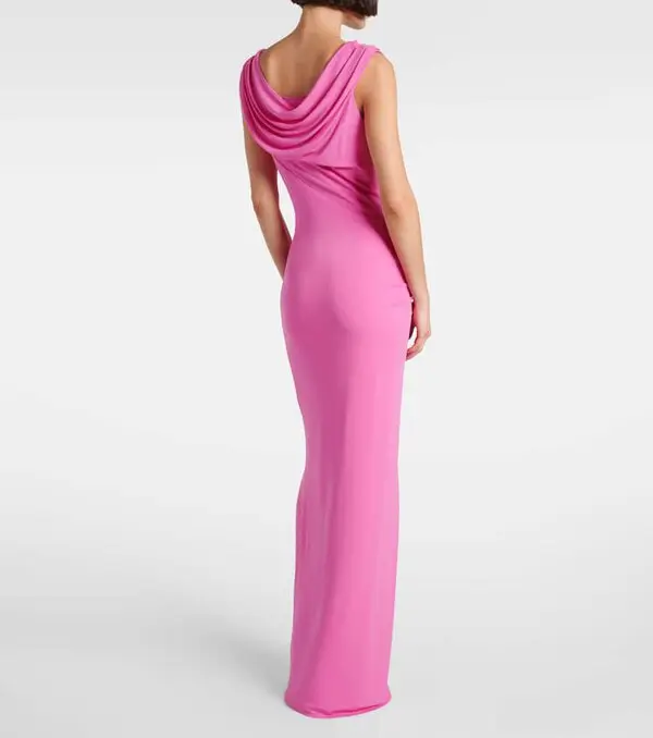 Versace Safety Pin Draped Gown