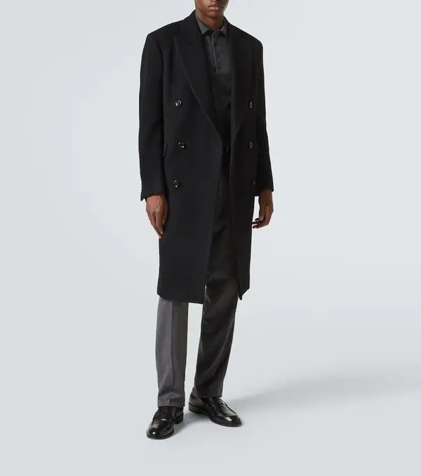 LARDINI Tailored Wool And Cashmere Suit Pants