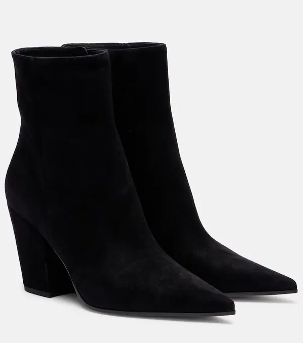 GIANVITO ROSSI Keinna 85 Suede Ankle Boots