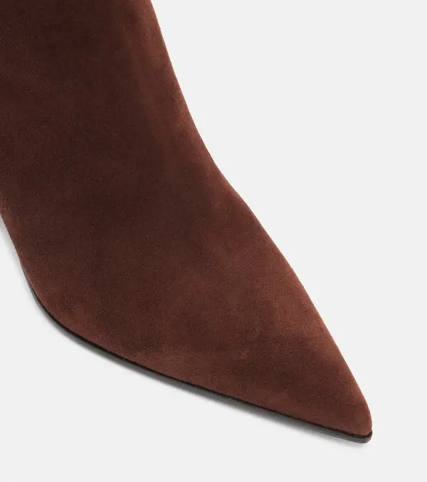 GIANVITO ROSSI Keinna 85 Suede Ankle Boots - Brown