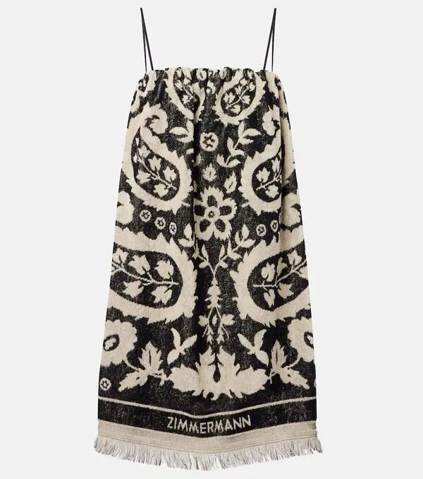 Zimmermann Rhiannon Cotton Terry Minidress