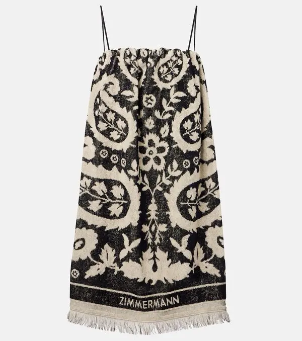 Zimmermann Rhiannon Cotton Terry Minidress