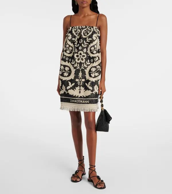 Zimmermann Rhiannon Cotton Terry Minidress