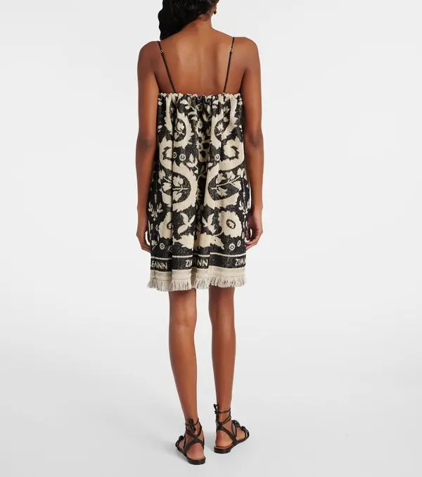 Zimmermann Rhiannon Cotton Terry Minidress