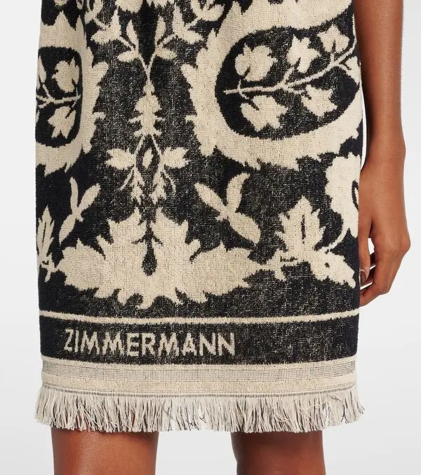 Zimmermann Rhiannon Cotton Terry Minidress