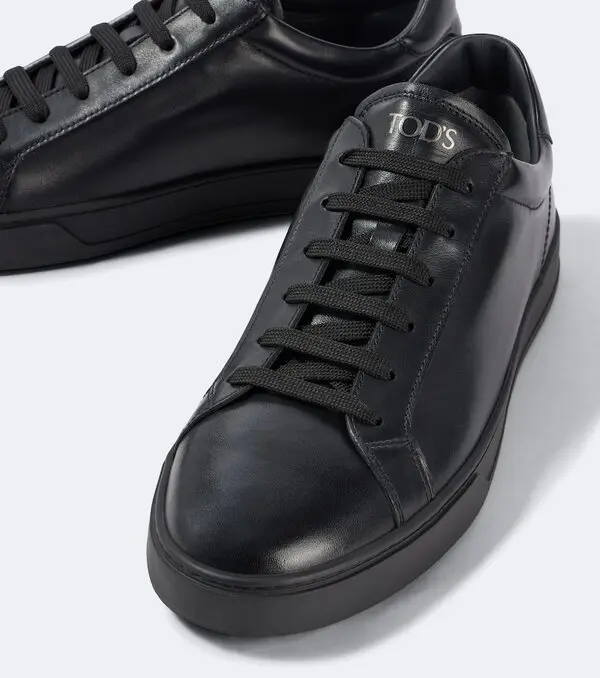 TOD'S Leather Sneakers - Black