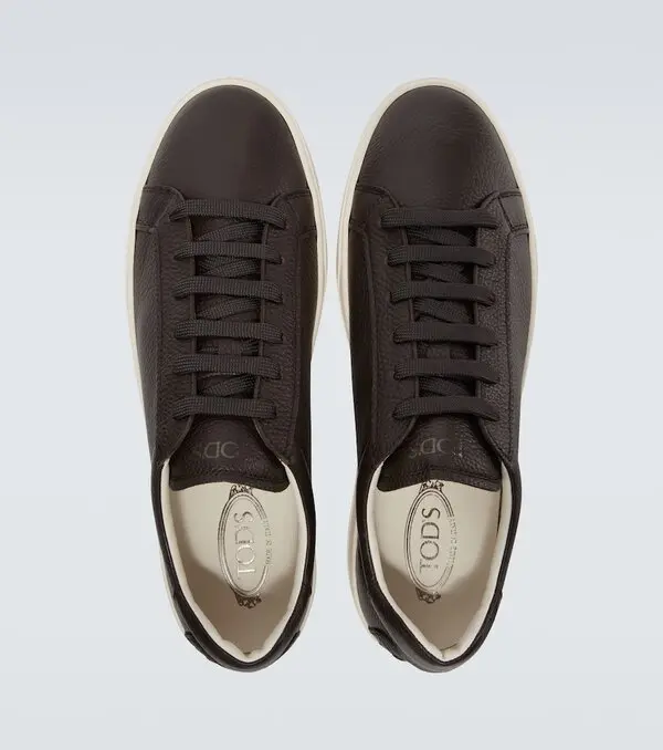 TOD'S Leather Sneakers - Brown