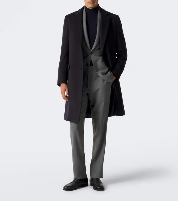 LARDINI Virgin Wool Overcoat