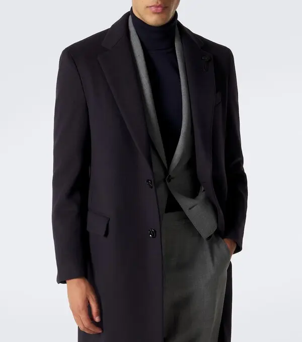 LARDINI Virgin Wool Overcoat
