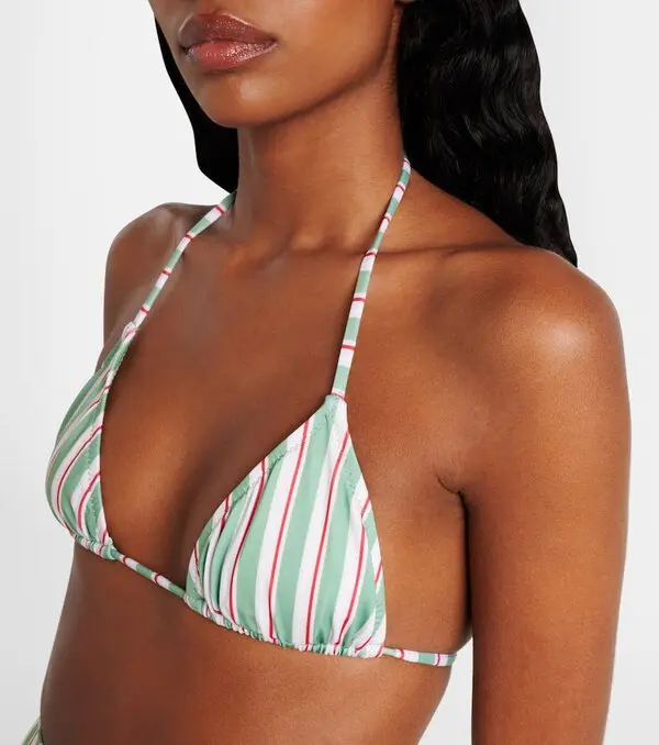 BANANHOT Bell Striped Bikini Top