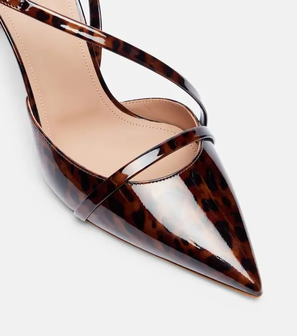 MALONE SOULIERS Valeria 70 Patent Leather Slingback Pumps