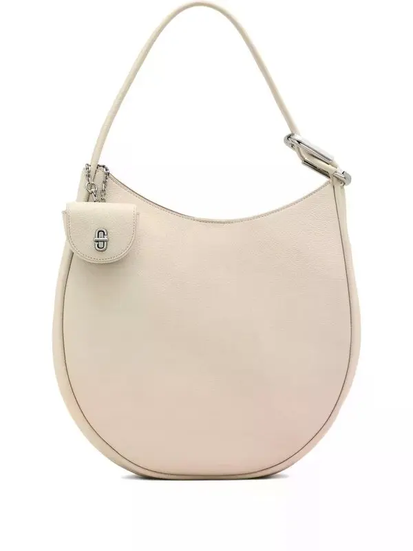 Marc Jacobs The Leather Crescent Large Dual Shoulder Bag - Neutrals