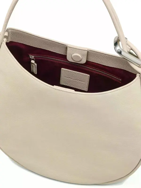 Marc Jacobs The Leather Crescent Large Dual Shoulder Bag - Neutrals