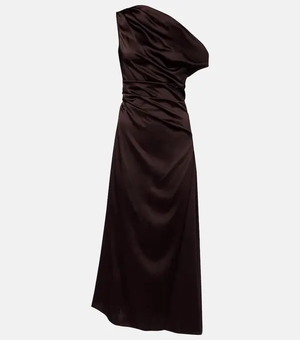 Staud Phare Silk-blend Satin Cocktail Dress