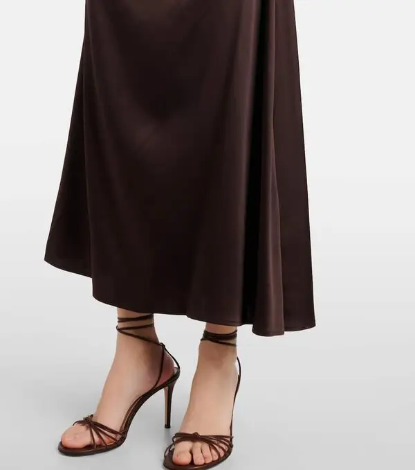 Staud Phare Silk-blend Satin Cocktail Dress
