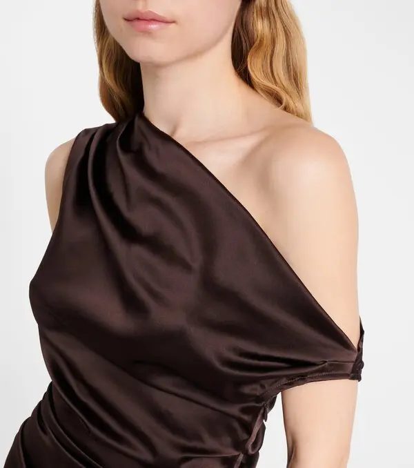 Staud Phare Silk-blend Satin Cocktail Dress
