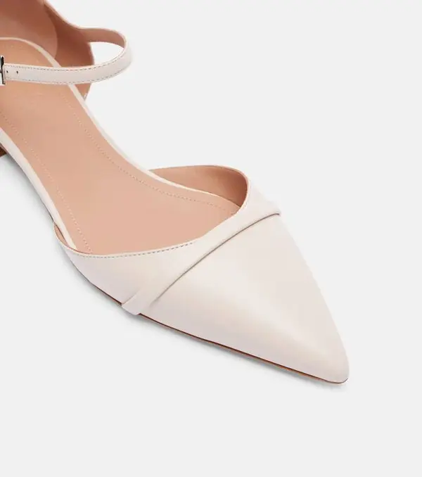 MALONE SOULIERS Ulla Leather Flats - Beige