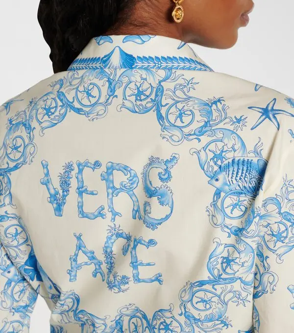 Versace Underwater Barocco Crop Top