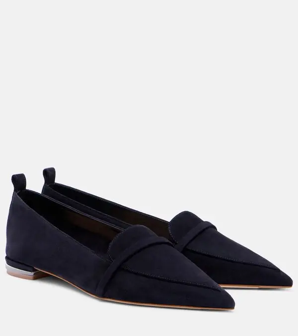 MALONE SOULIERS Dora 10 Suede Loafers - Blue