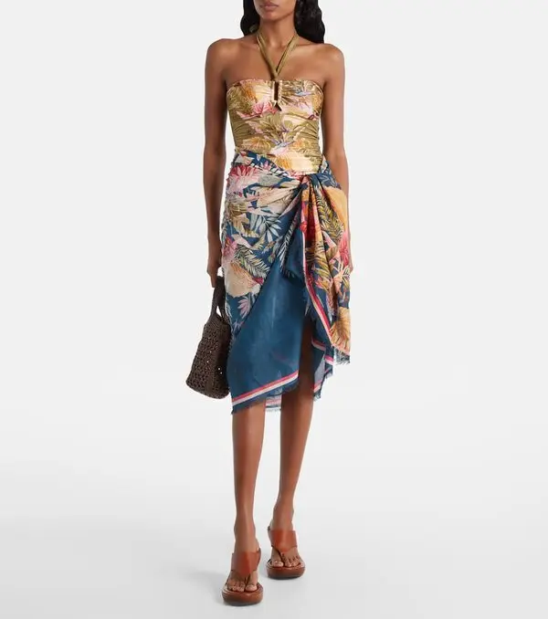 Zimmermann Printed Cotton Beach Cover-up