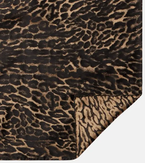 Saint Laurent Leopard-print Silk And Cashmere Scarf