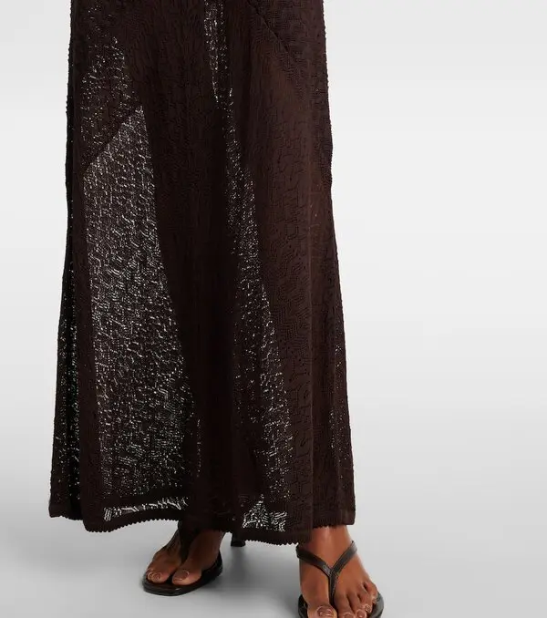 Staud Vera Knitted Maxi Dress