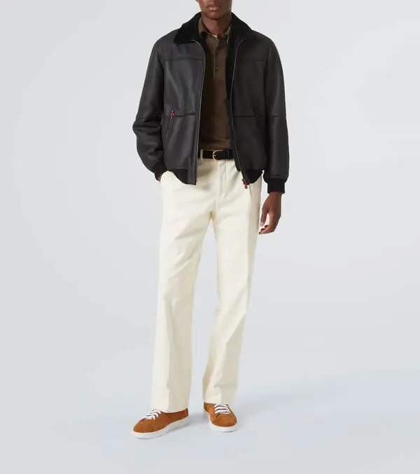 Kiton Suede Low Top Sneakers - Brown
