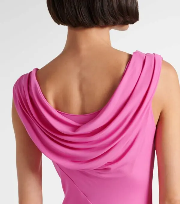 Versace Safety Pin Draped Gown